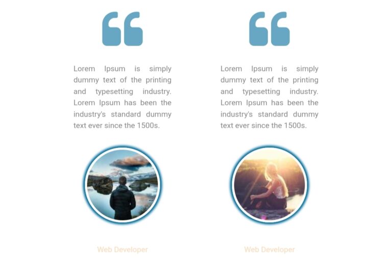 19+ CSS Testimonial Sliders