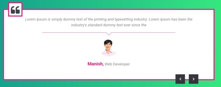 19+ CSS Testimonial Sliders