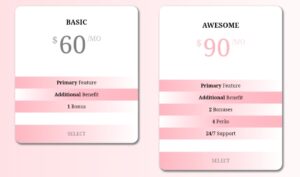 15+ CSS Pricing Tables - ForFrontend