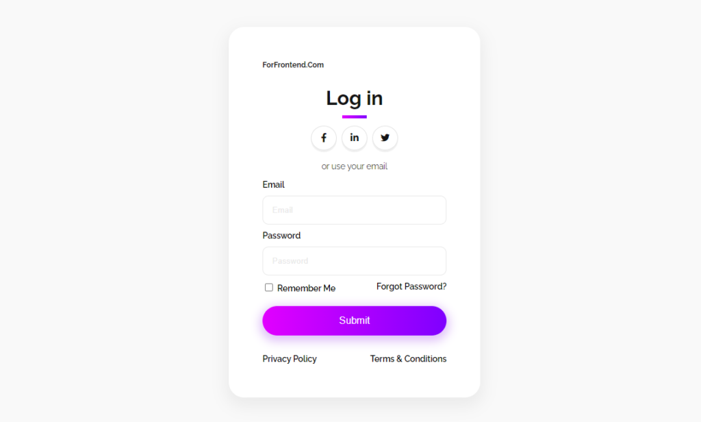 15+ CSS Login Page Templates - ForFrontend